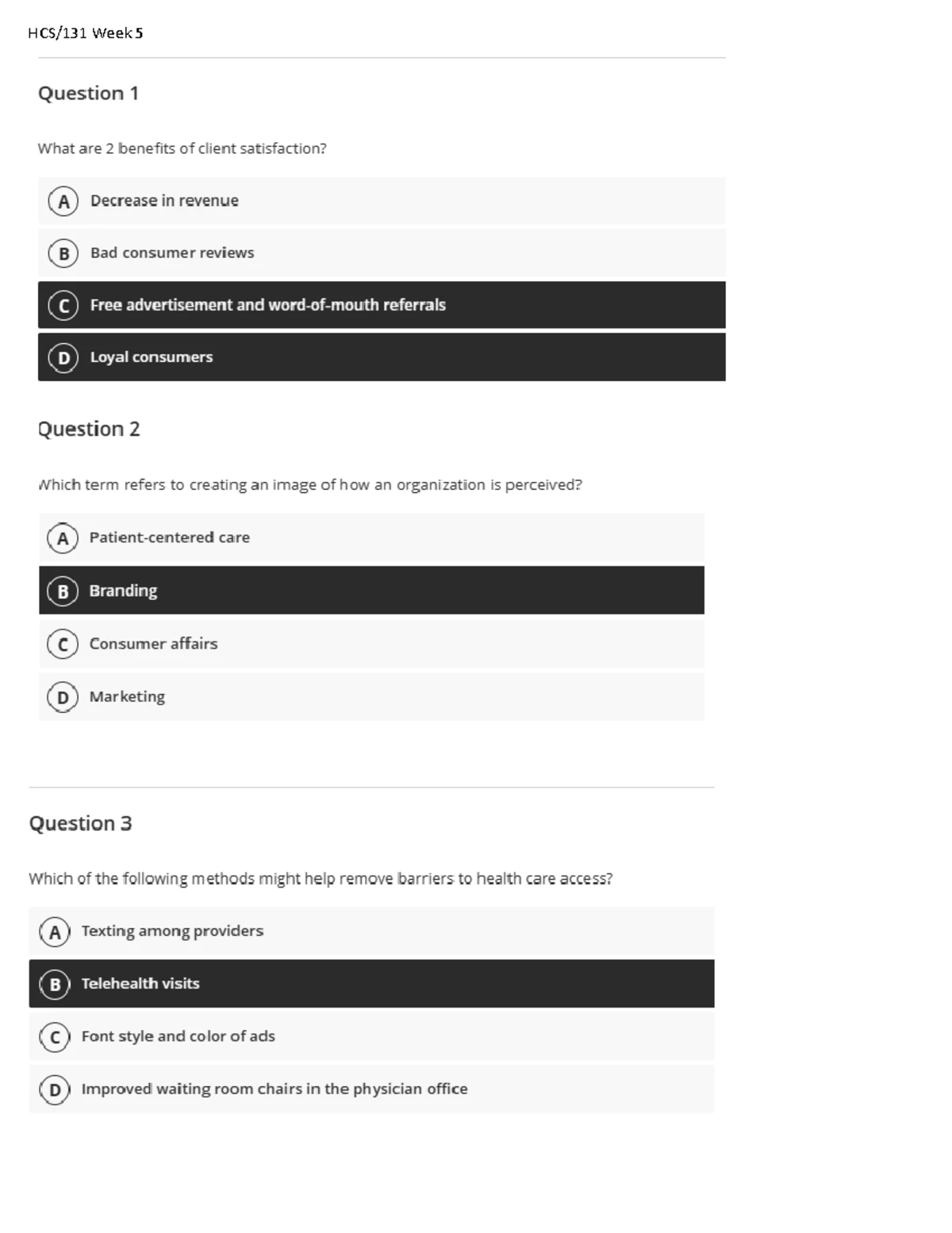 WEEK 3 BENCHMARK - Week 3 Summative Assessment: Managed Care Benchmark ...