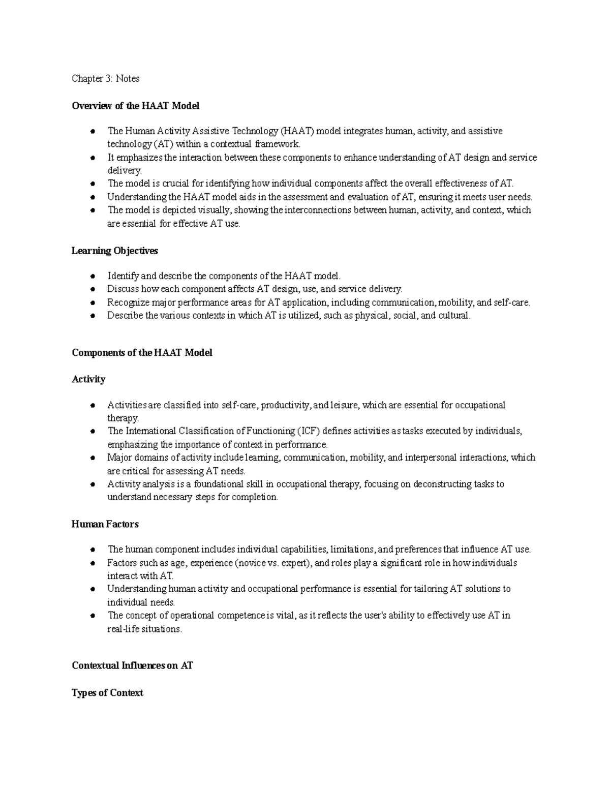 Understanding the HAAT Model: Contextual Influences on AT Design and ...