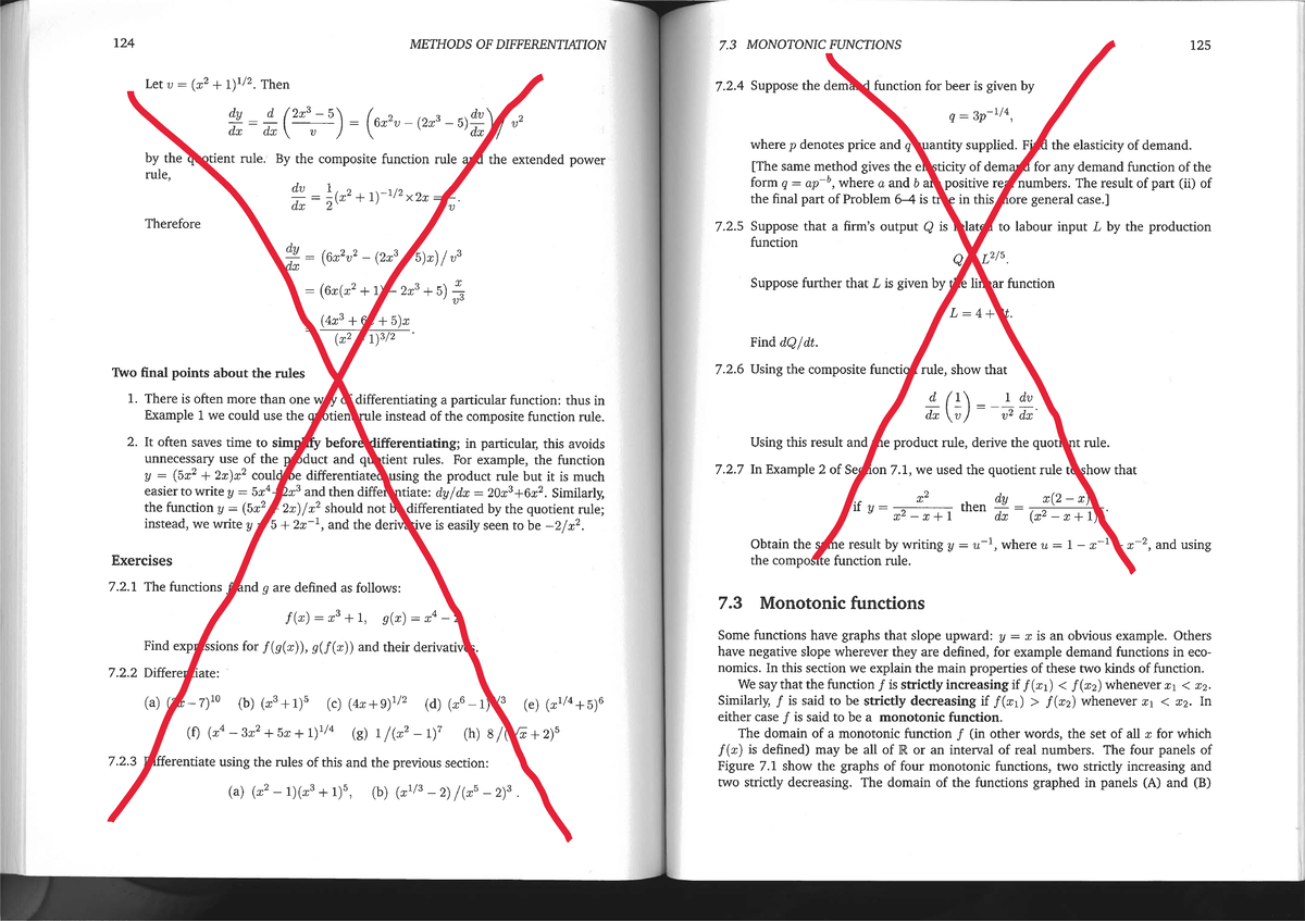 2025-26 ECB1WIS Methods of Differentiation & Monotonic Functions ...