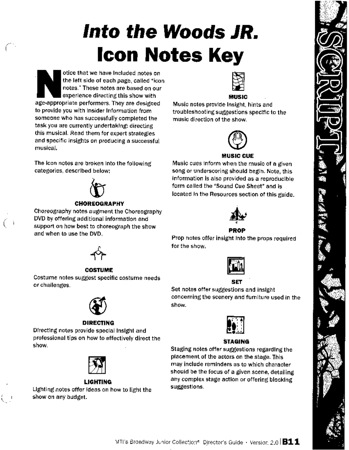 Into the Woods JR. - Key Notes for Music and Directing - Studocu