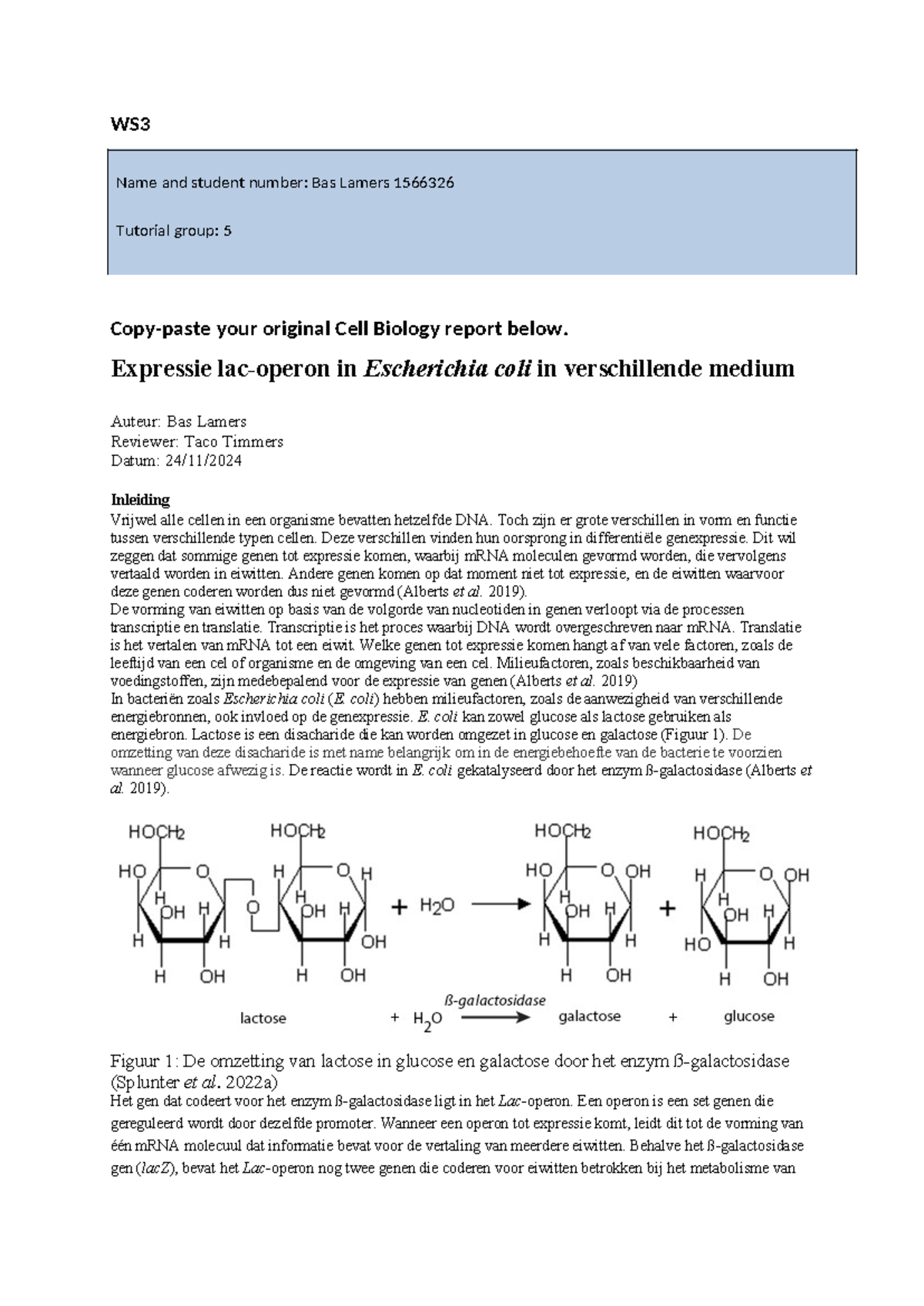 WS3 2025/2026: Genexpressie in Escherichia coli onder Verschillende ...