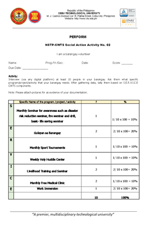 Understanding THE ROLE OF NSTP IN Community Development - UNDERSTANDING ...