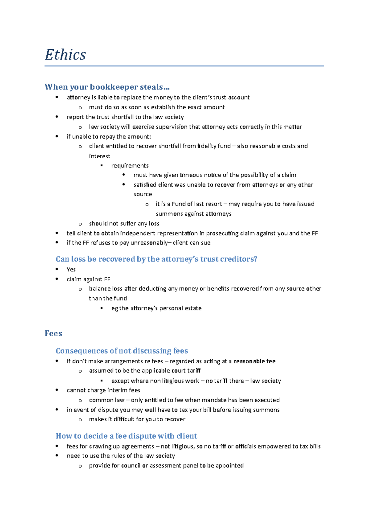 Ethics notes compiled - Prep for from previous years Paper 3 admission ...