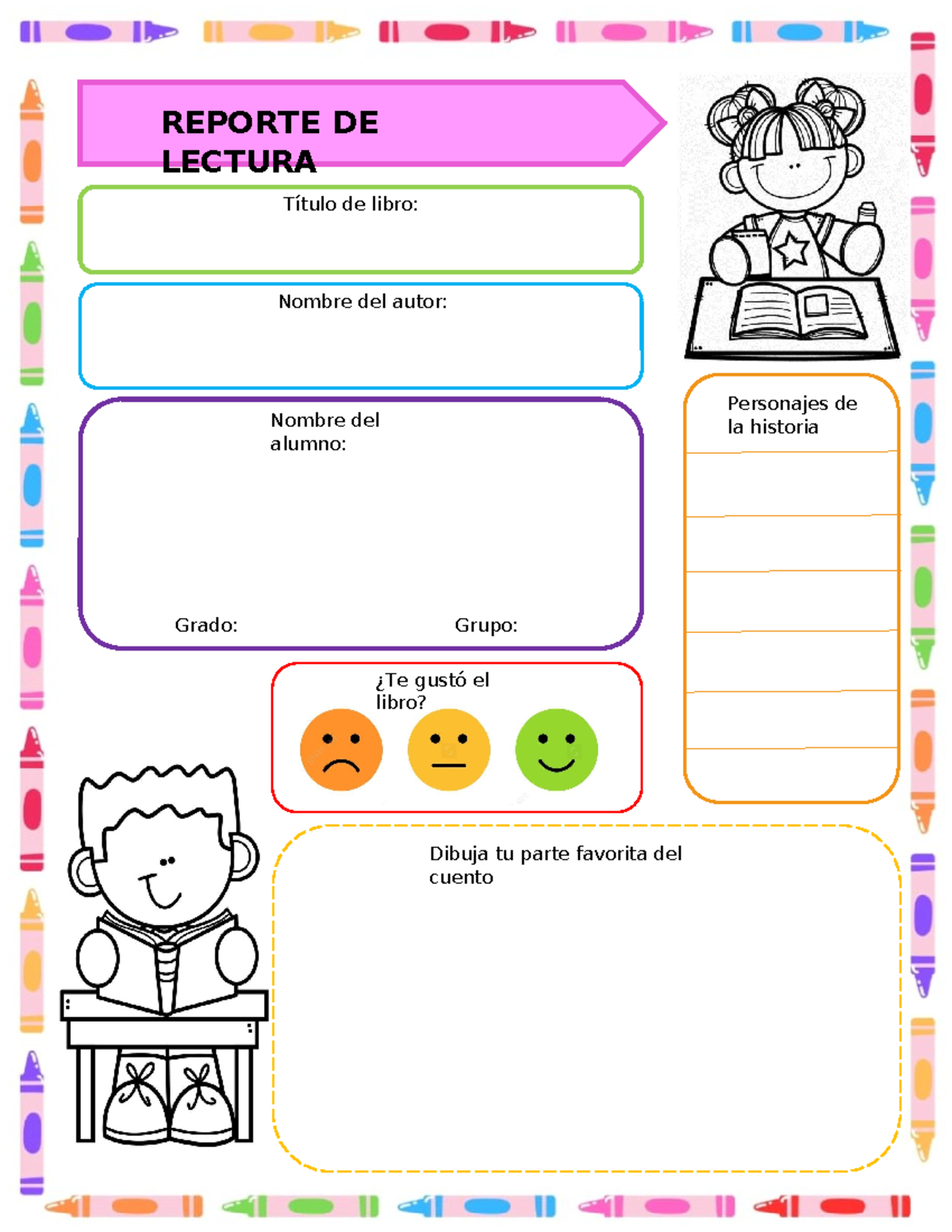 Reporte de lectura - Español - REPORTE DE LECTURA Título de libro ...