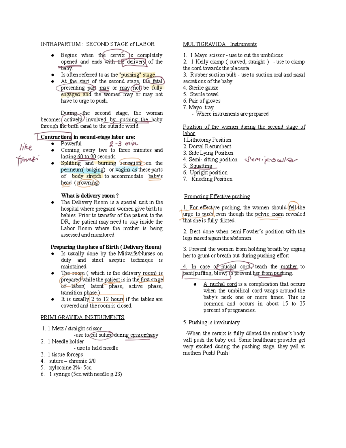 Intrapartum: Second Stage of Labor Overview and Management Techniques ...