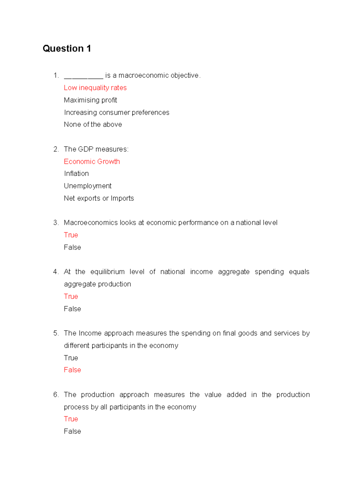 Macroeconomics Exam Review - Sample Paper (2023) - Studocu