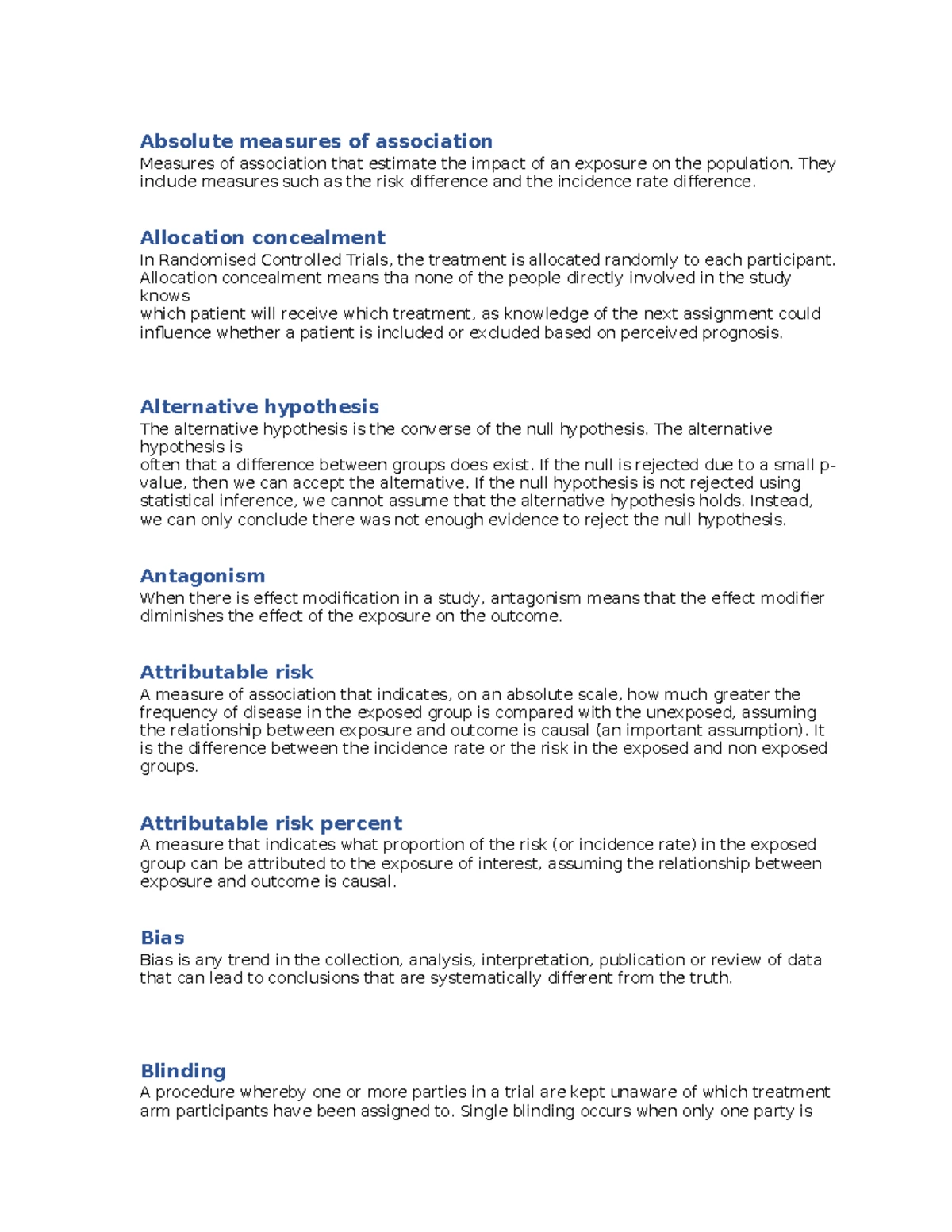 General Epidemiology MCQs with Answers (50 Questions) for Exam Prep - Studocu