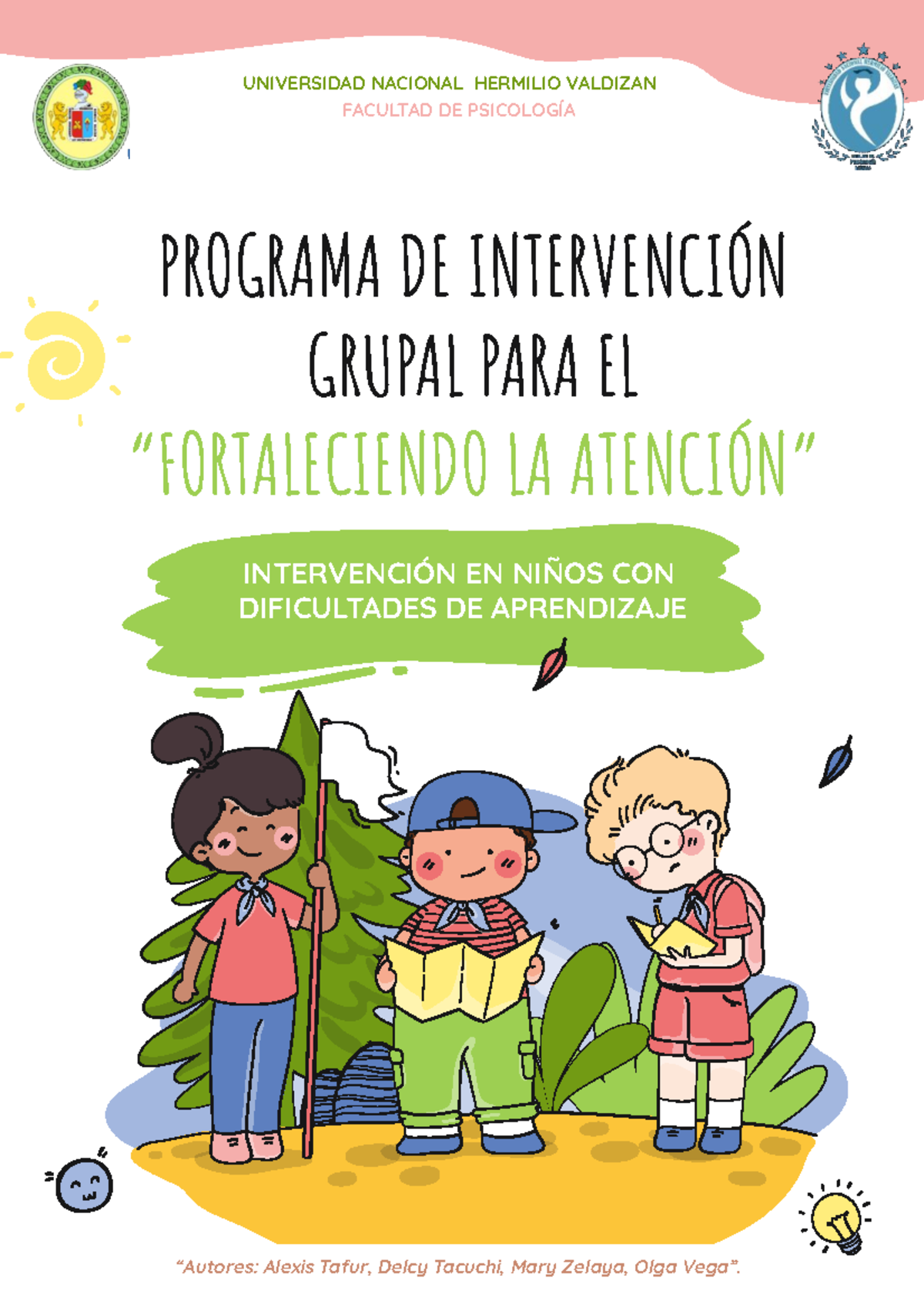 Programa DE Intervención DE LAS Sesiones Grupales - ####### PROGRAMA DE ...