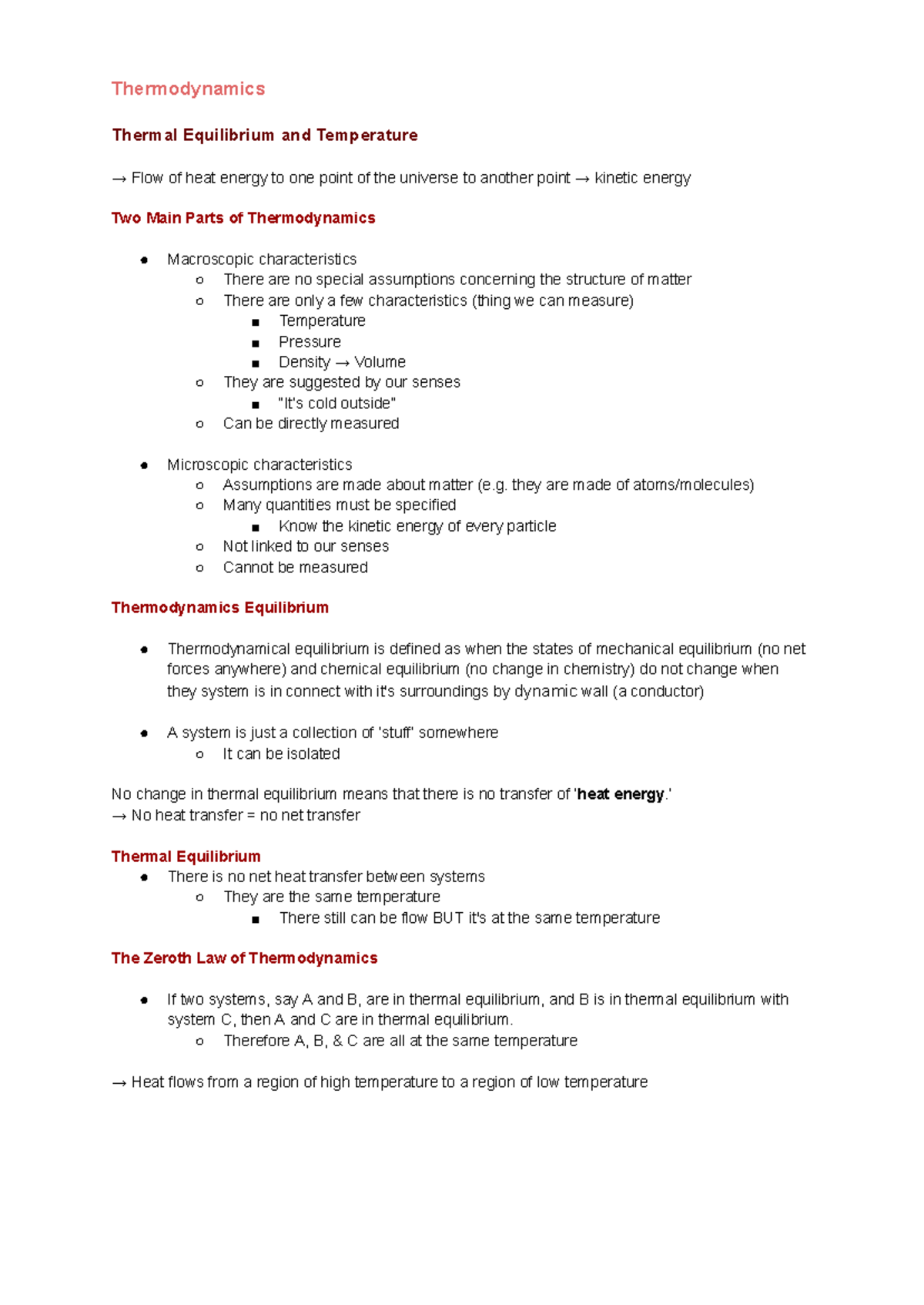 Thermodynamics: Thermal Equilibrium & Heat Transfer Concepts (PHYS 101 ...