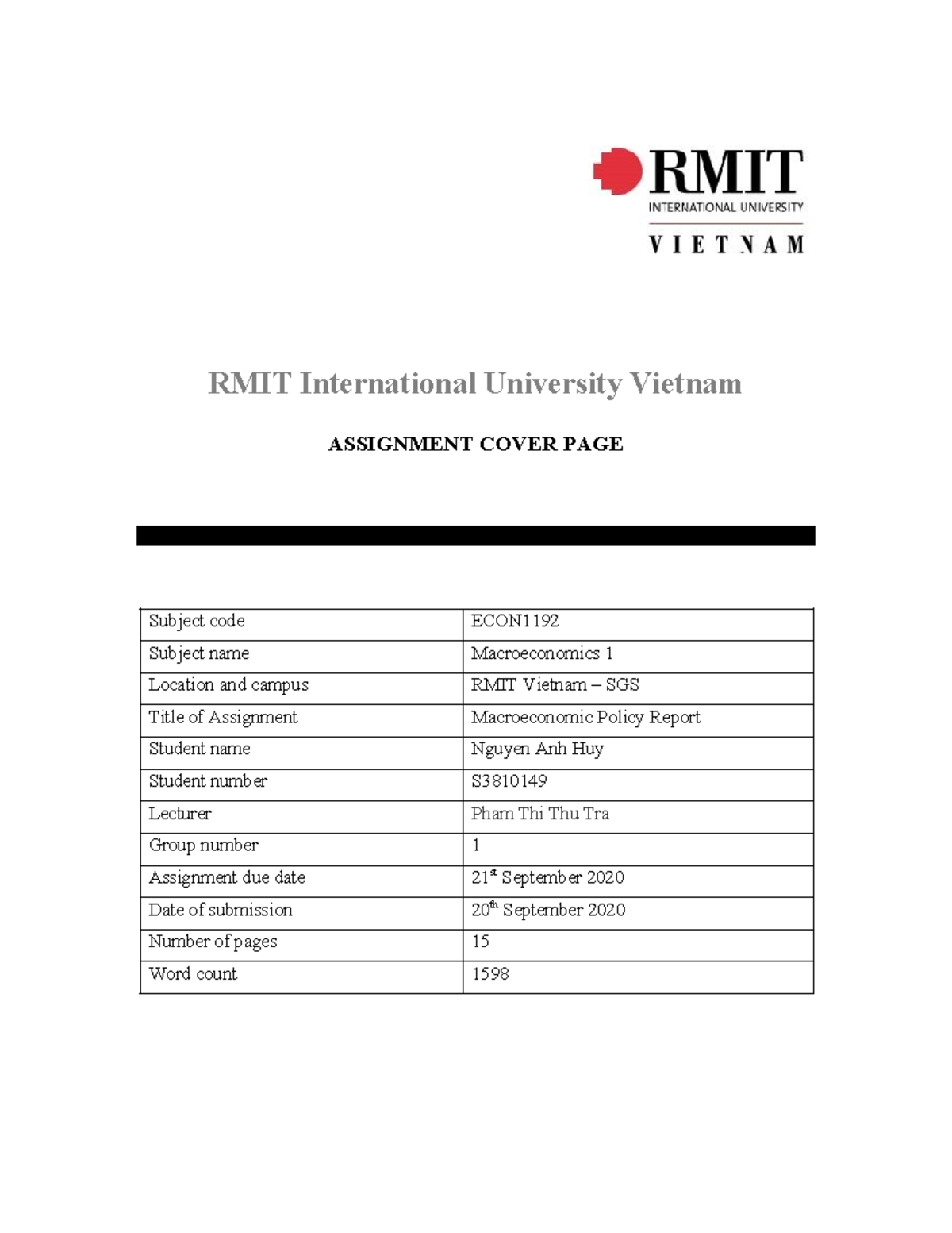 Nguyen-Anh-Huy s3810149 - RMIT International University Vietnam ...
