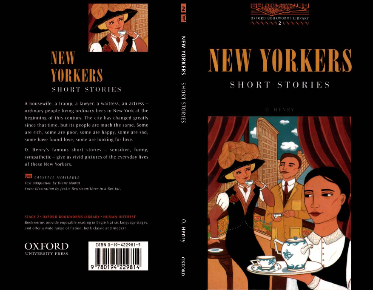 O. Henry's New Yorkers: A Collection of Short Stories - Studocu