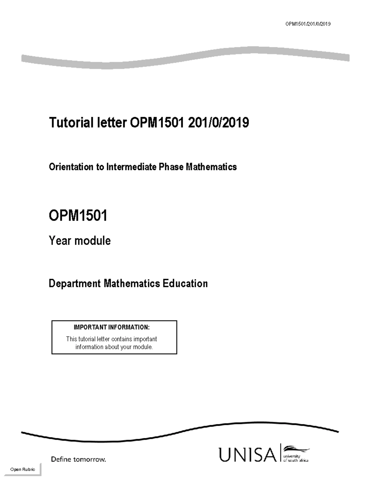 OPM1501 Assignment 2: Exploring Constructivism in Mathematics Education ...