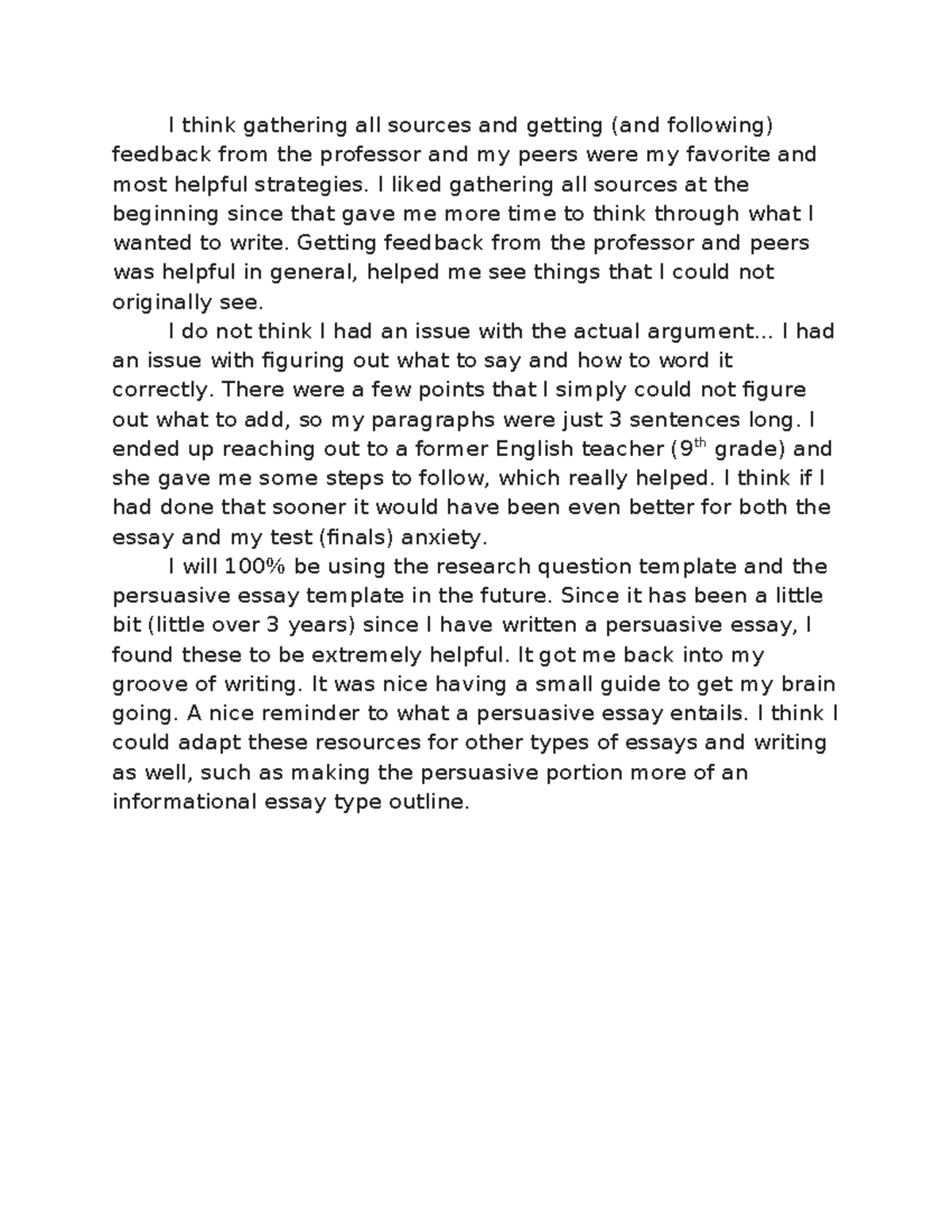 Strategies for Writing a Persuasive Essay - Module 8 ENG190 - Studocu