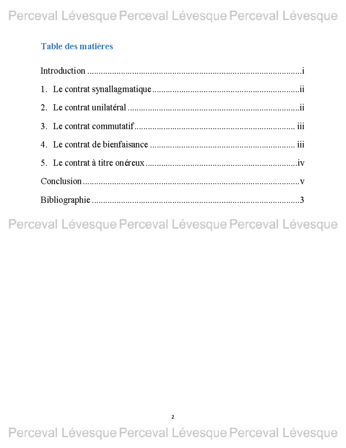 Classification des contrats selon le Code Civil Mauricien (CCM) - Studocu