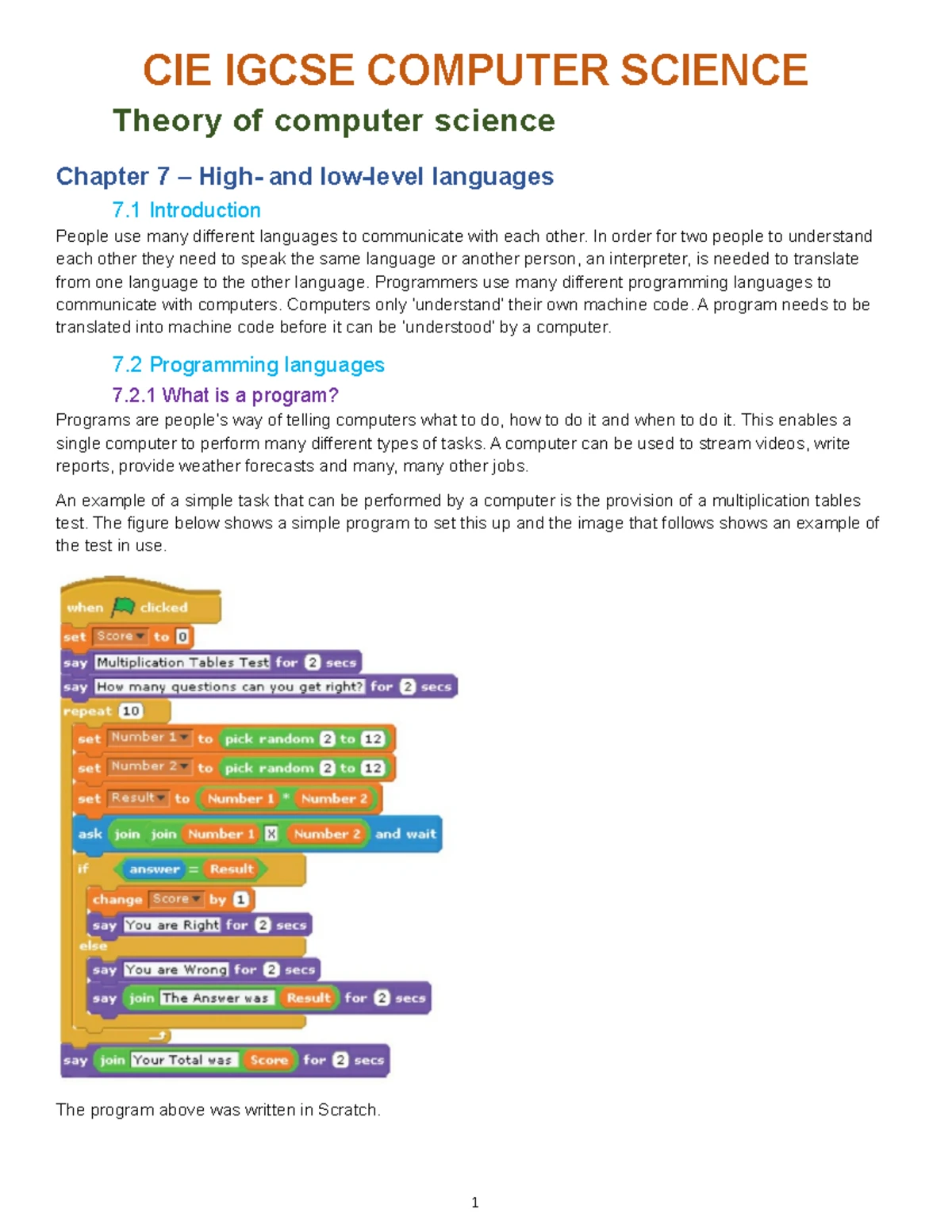 Cambridge IGCSE Computer Science 0478/21 Exam Paper - Oct/Nov 2023 ...