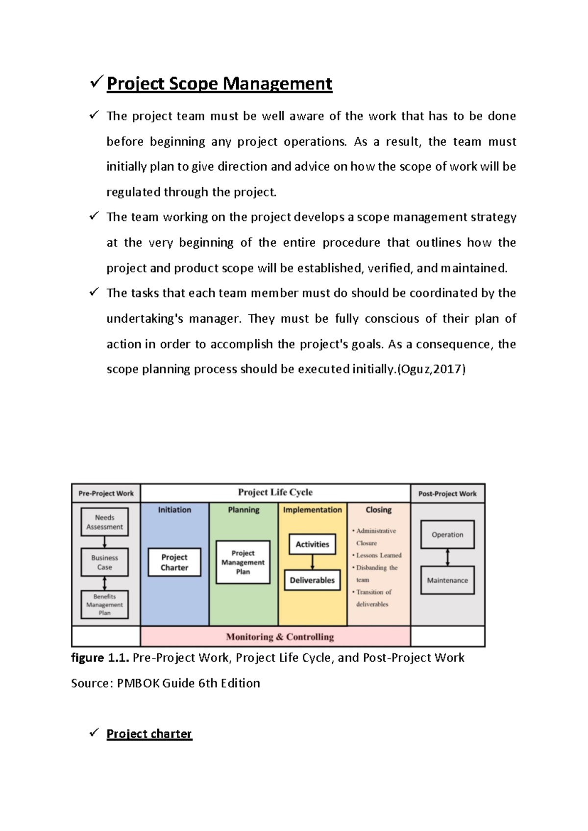 Project Scope Management Case Study: Key Elements and Processes - Studocu