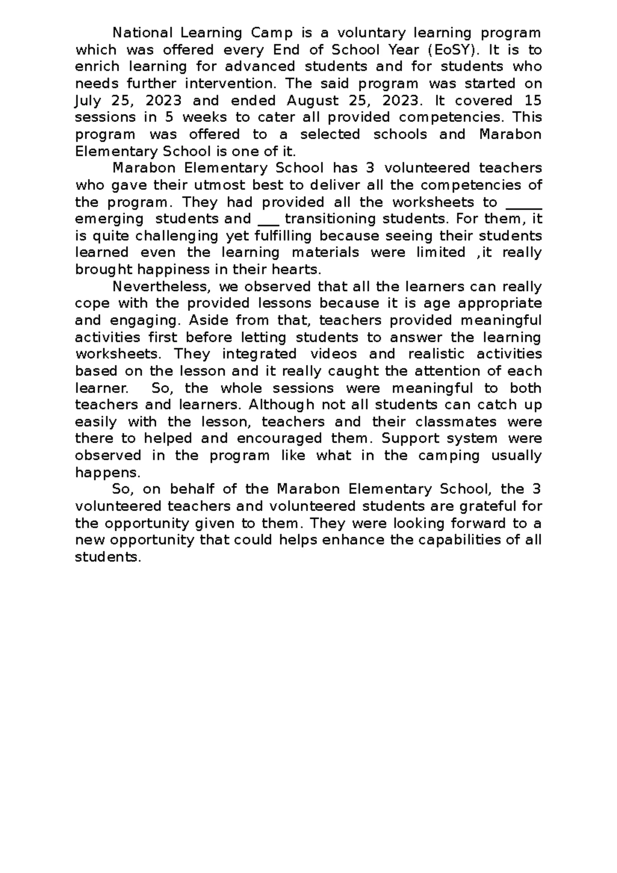 Lesson Plan Reflection Assessment - Lesson Plan Self-reflection and ...