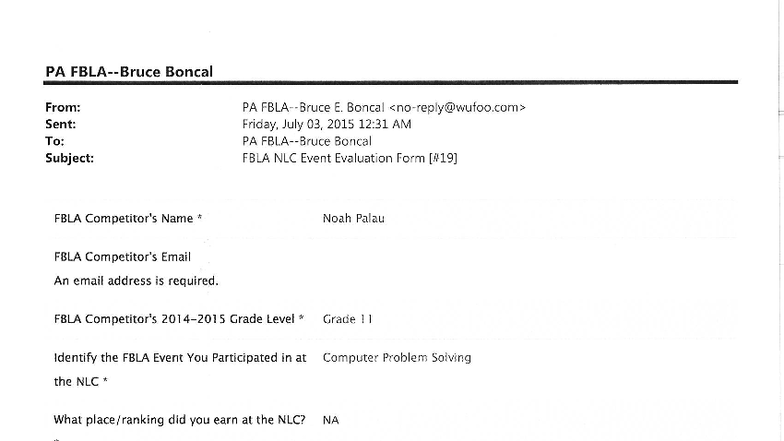 FBLA NLC 2014 Event Evaluation: Computer Problem Solving Insights - Studocu