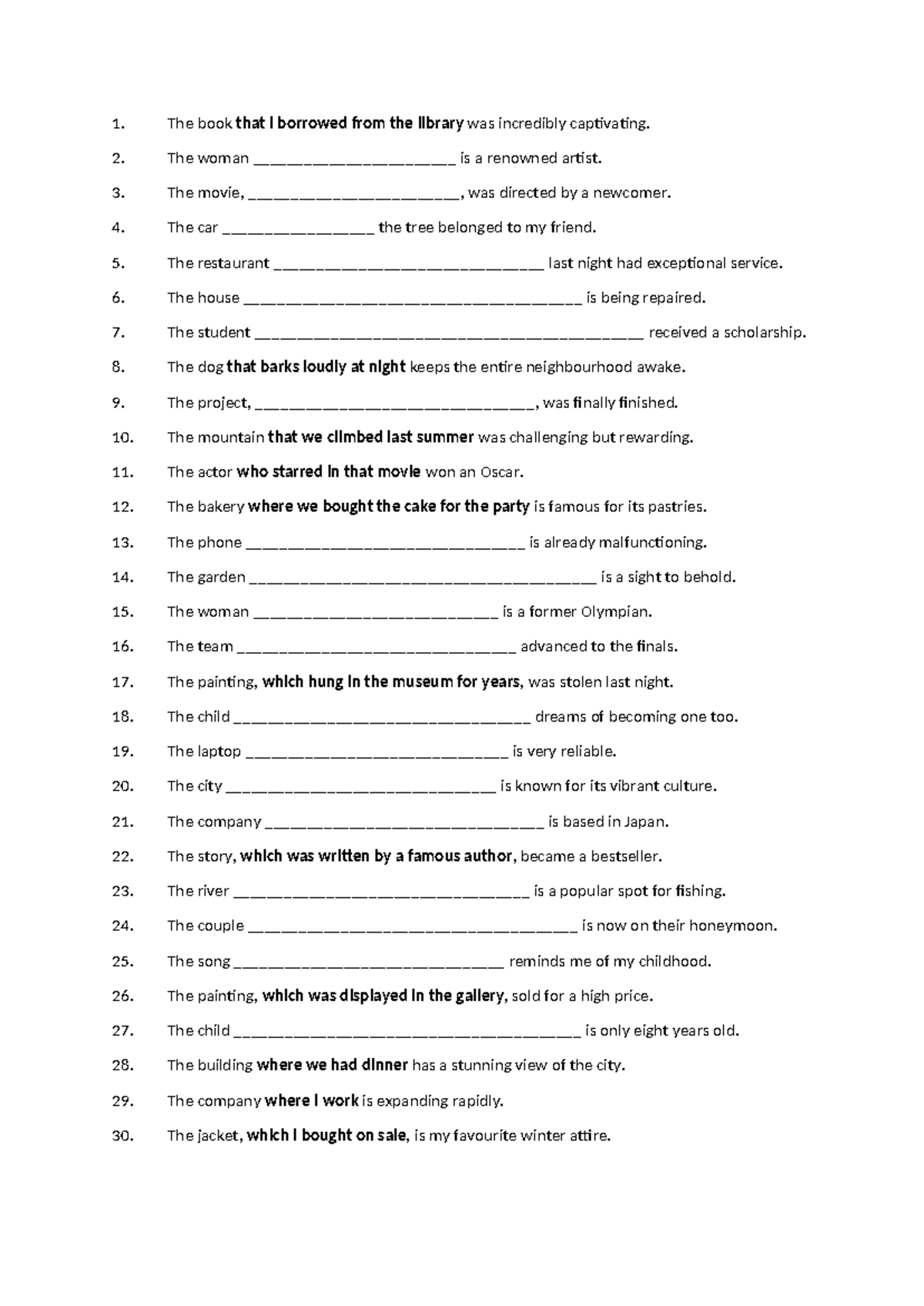 Adjective Clauses in Informal Language: Examples & Insights - Studocu
