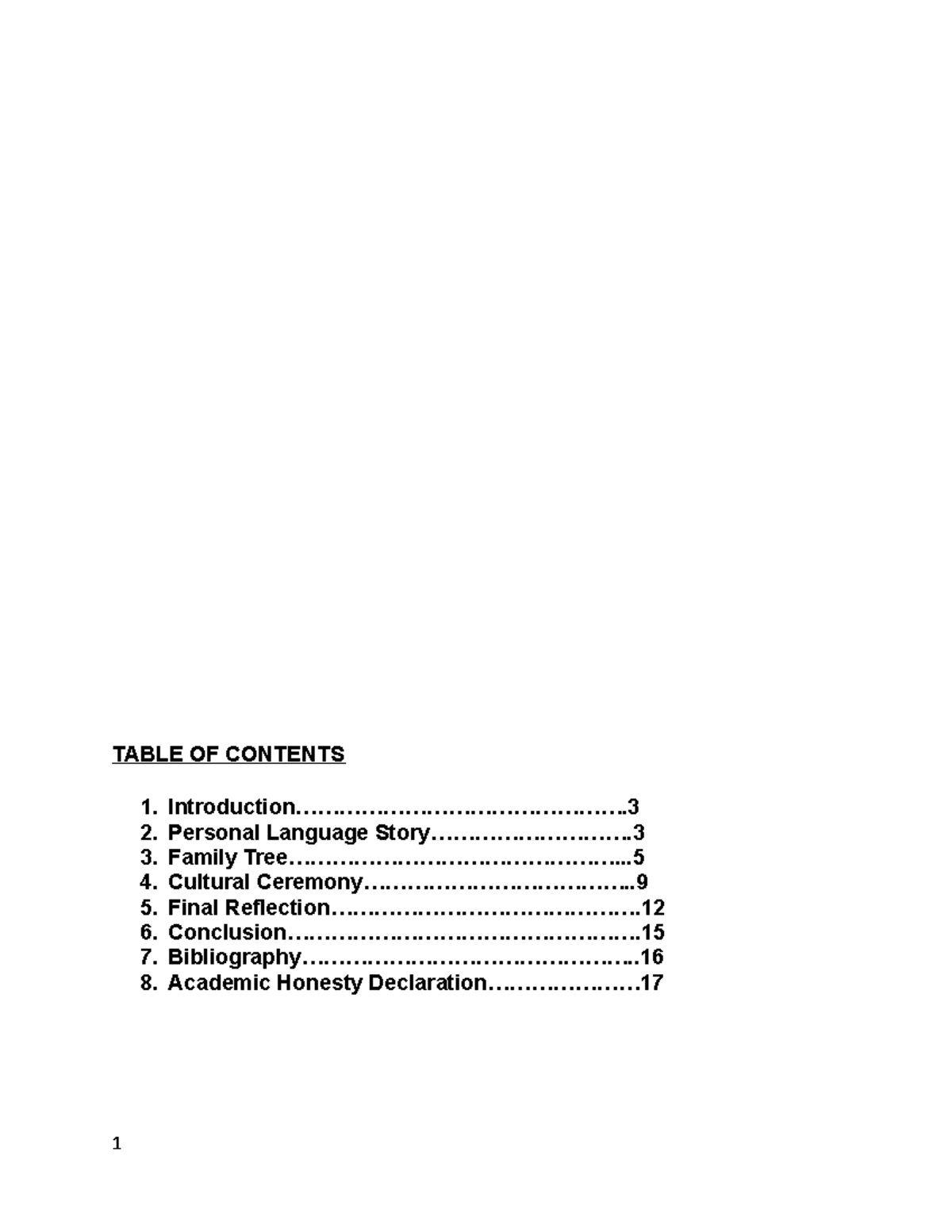 AFL1501 Language & Identity Portfolio: Personal Reflections and ...