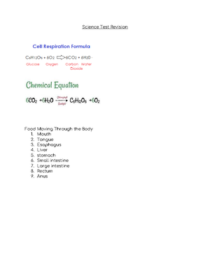 Year 8 Science - Grade: 8 - Secondary School - Studocu