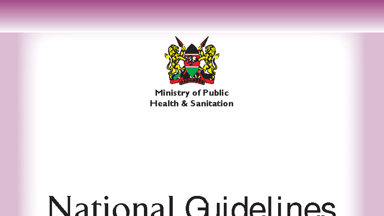 National Guidelines for HIV Testing and Counselling in Kenya (NASCOP ...