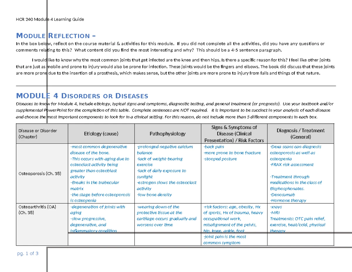 Module 7 worksheet - Name Chapter 8: Microbiological Diseases ...