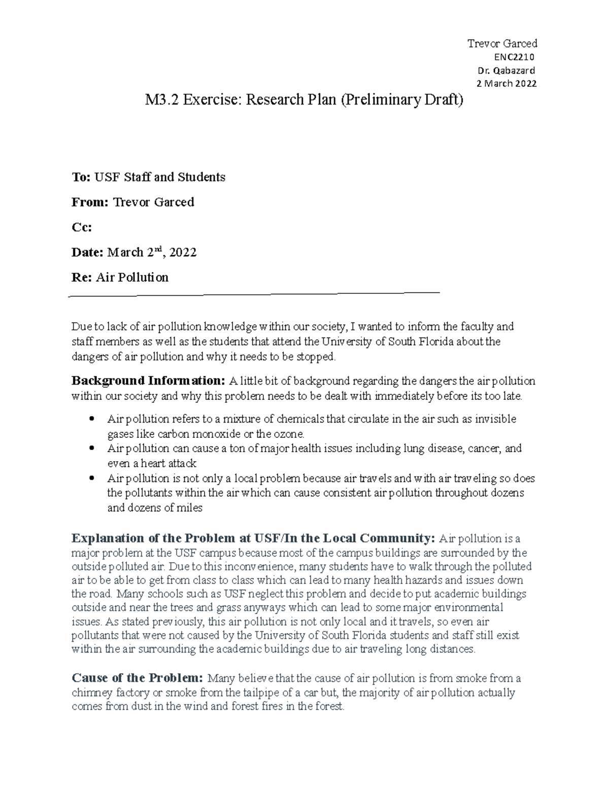 M3.2 preliminary draft - Trevor Garced ENC Dr. Qabazard 2 March 2022 M3 ...