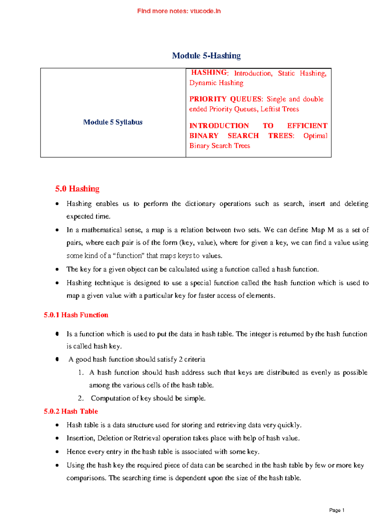 Module-5 - Module-5 - BCS304 CEC Page 1 Find more notes: vtucode Module ...