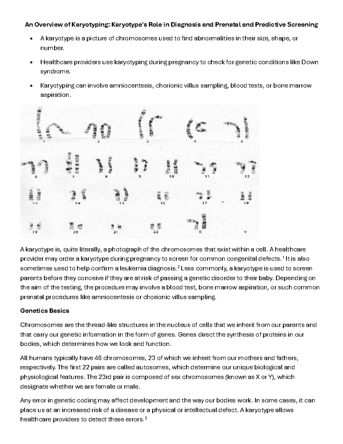 Karyotyping Overview: Diagnosis, Prenatal Screening & Genetic Insights ...