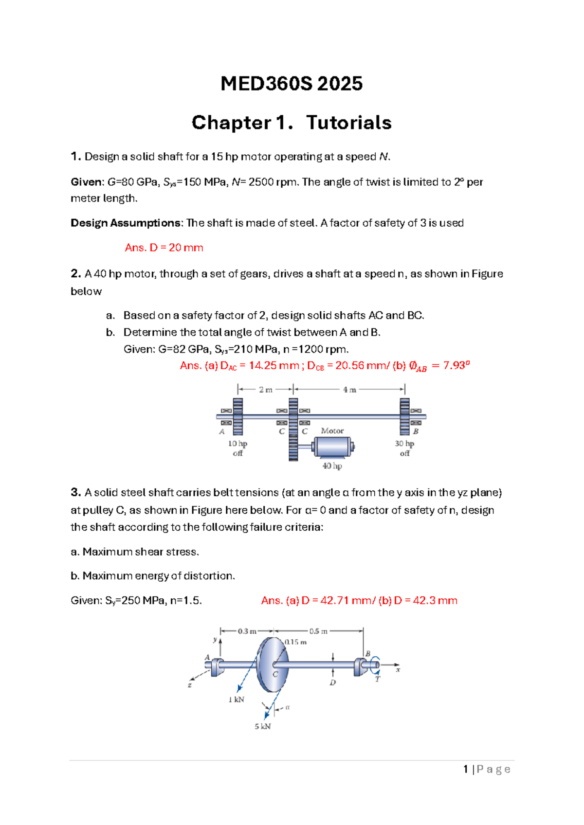 MED360S 2025 Chapter 1 Tutorial Problems and Solutions - Studocu