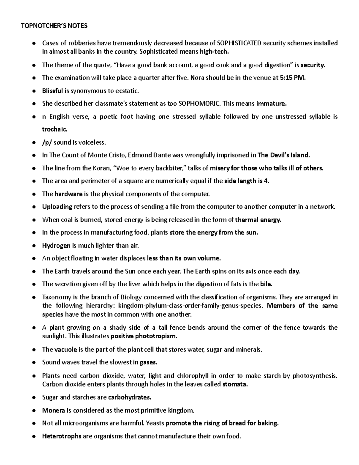 Notes-GEN-ED: Comprehensive Study Guide for LET Exam - Studocu