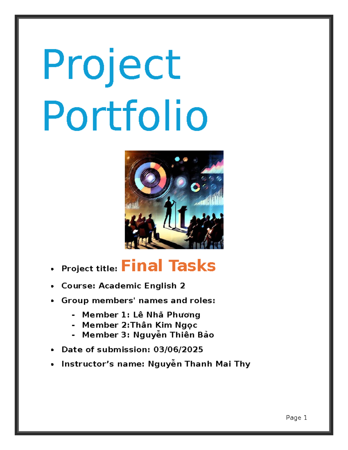Academic English 2 Project Portfolio: Final Tasks Overview - Studocu
