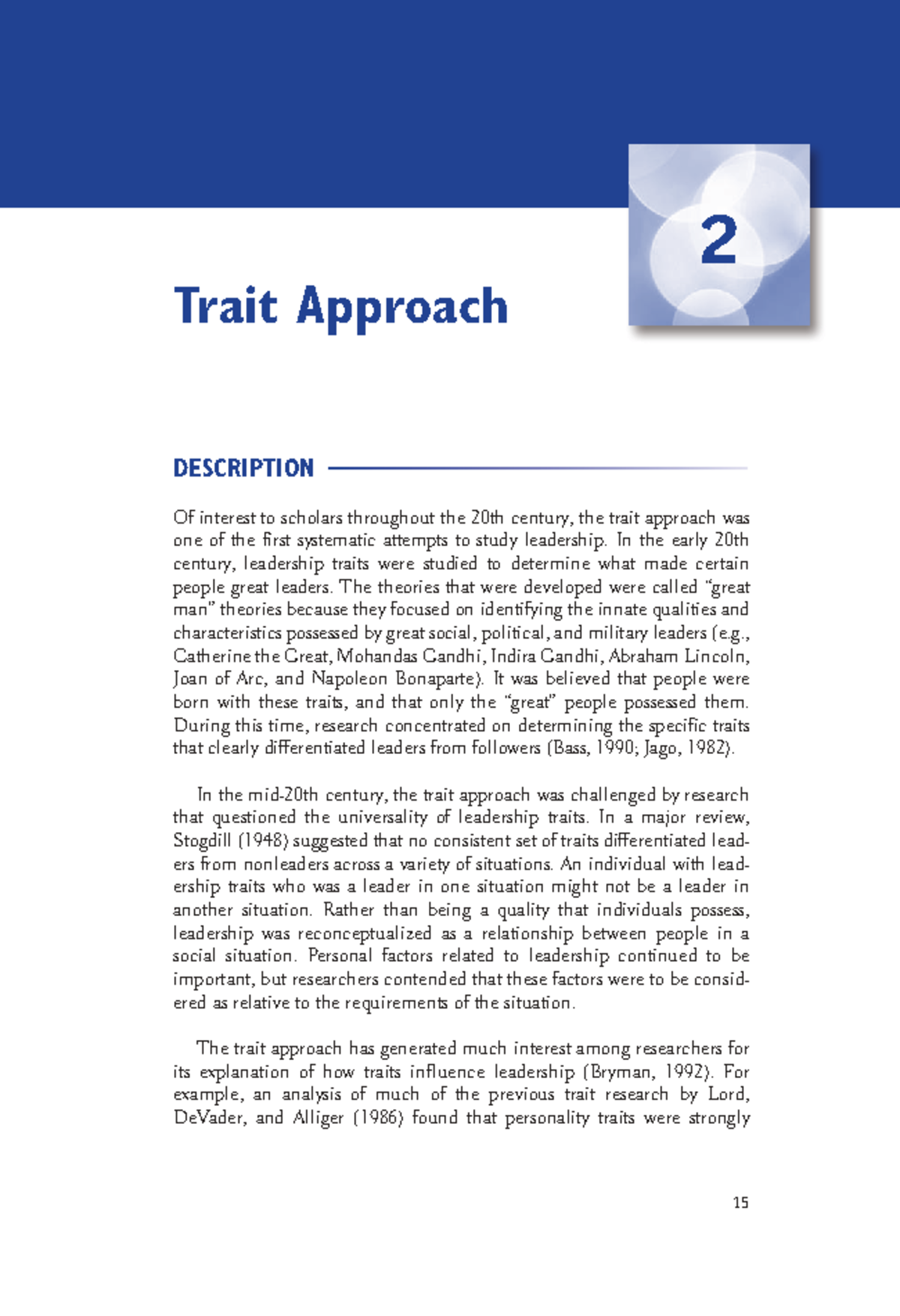Leadership Trait Approach: Key Characteristics & Assessments (LDR 101 ...