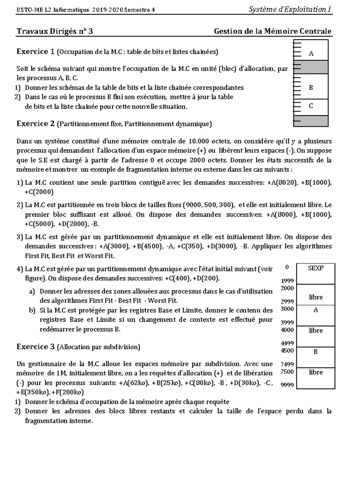 SEXP1 Corrige TD2 2019-2020 - USTO-MB L2 Informatique 2019-2020 ...