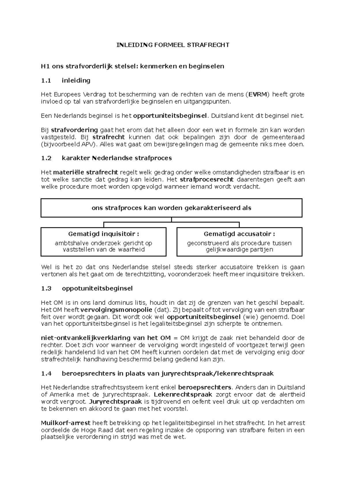 Formeel Strafrecht: Kenmerken en Principes in het Nederlands Systeem ...