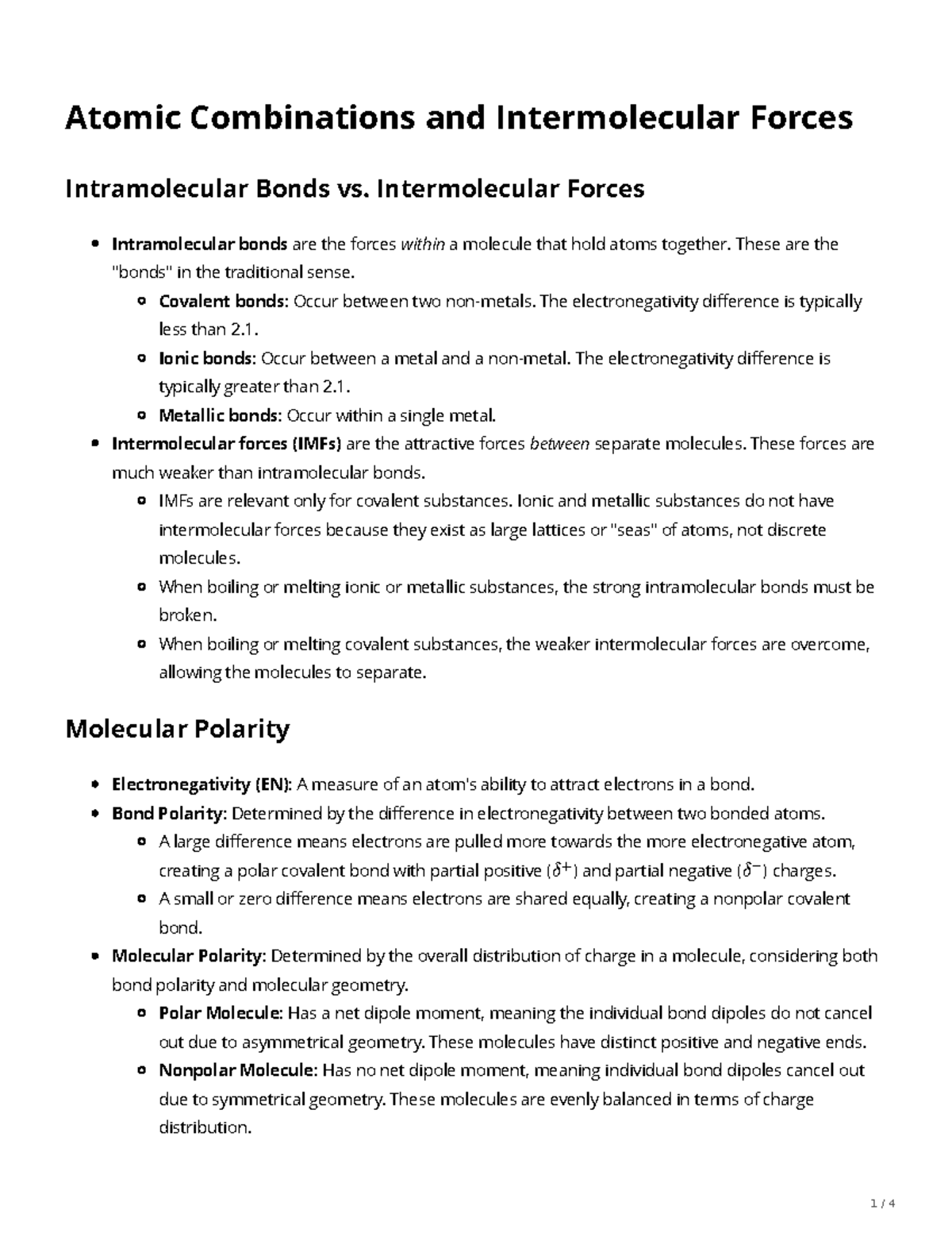 Introduction to Lewis Diagrams: Intramolecular vs. Intermolecular ...