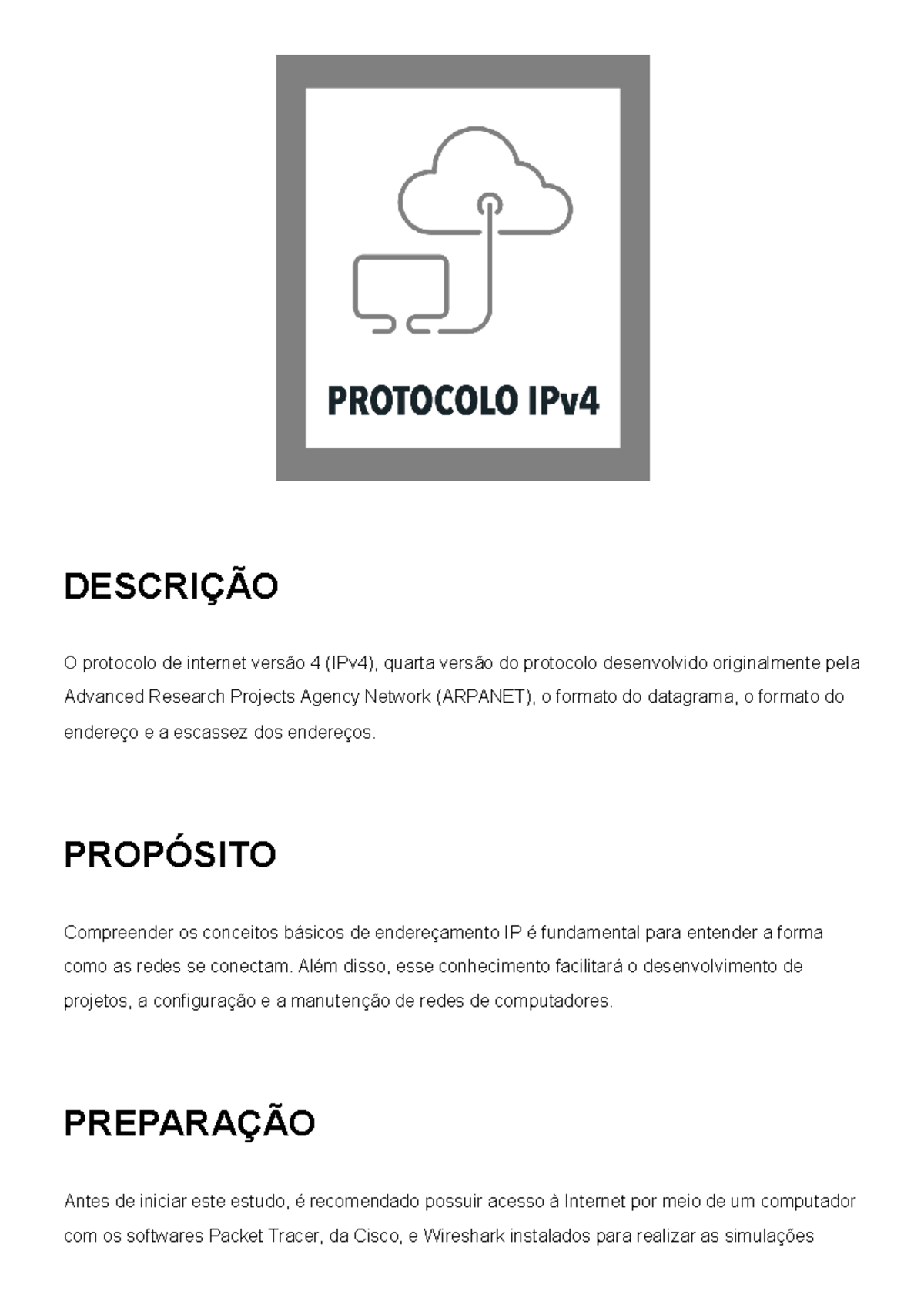 Aula | Protocolo IPv4: Estruturas, Endereçamento e Classes - CS101 ...