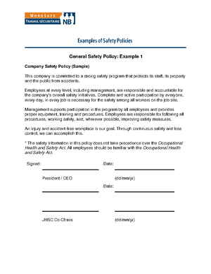 Basic ohs - Activity 1. Directions: Answer the following questions with ...