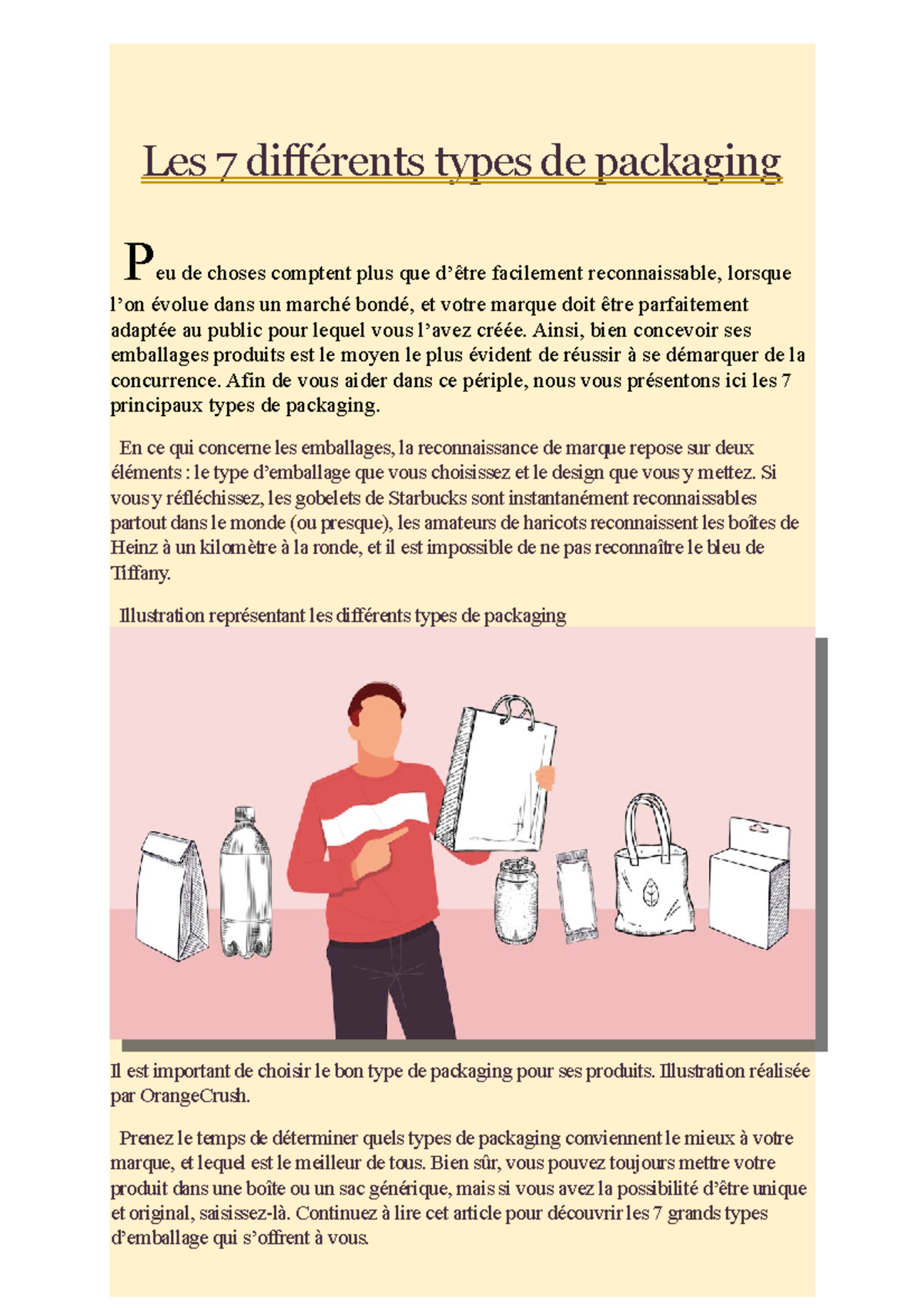 Les 7 différents types de packaging - Ainsi, bien concevoir ses ...