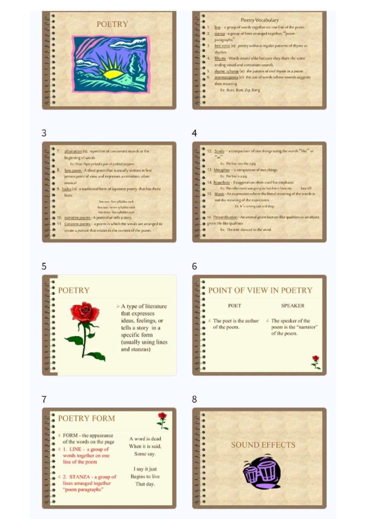 POETRY Notes: Key Vocabulary and Devices in POETRY 101 - Studocu