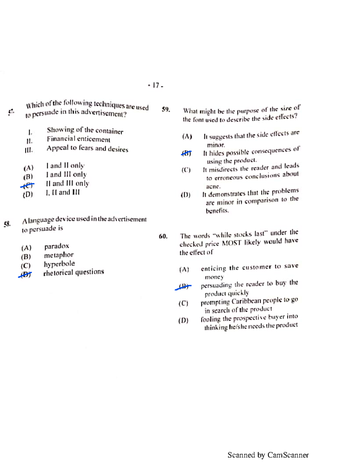 Jan 2020 p1 - English A Exam Study Guide - Studocu