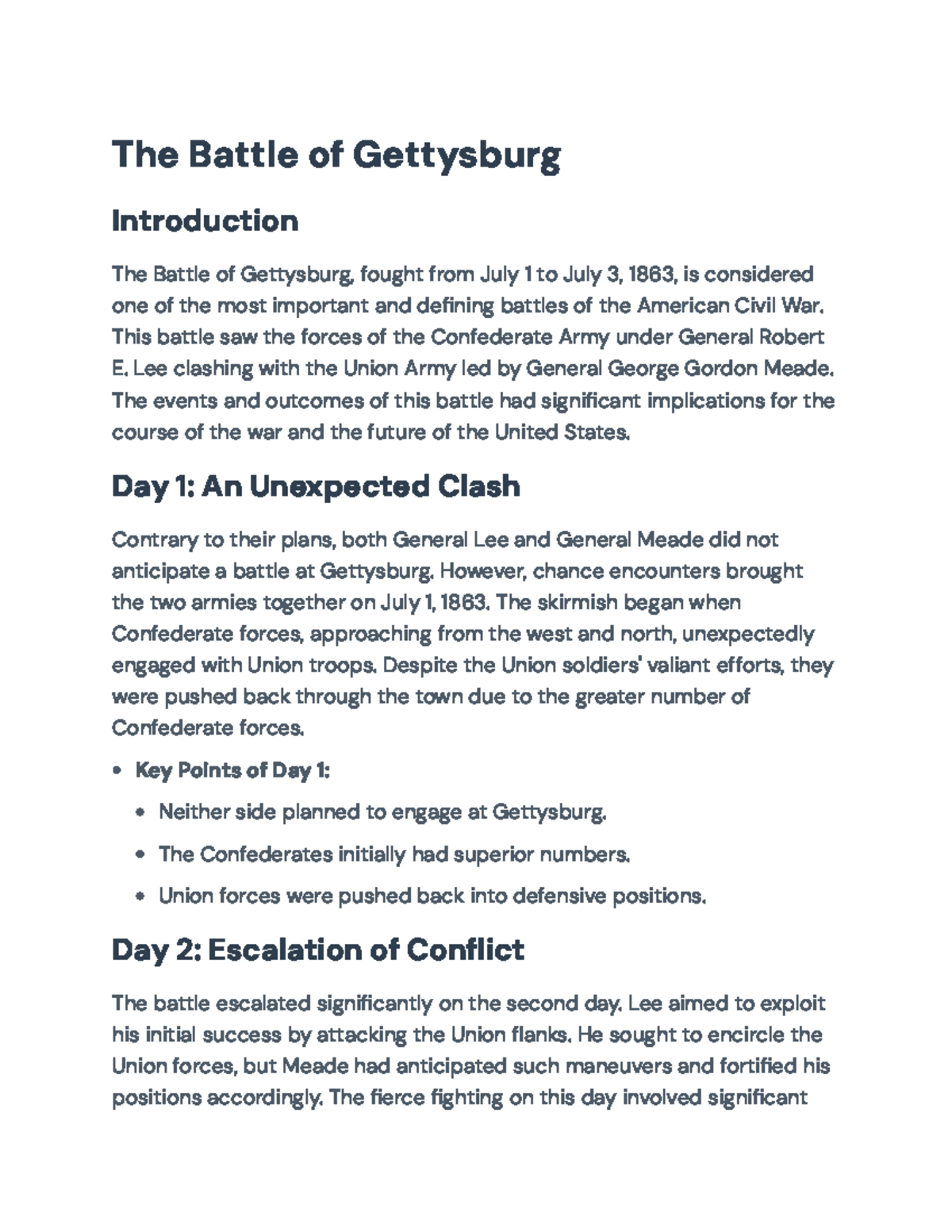 The Battle of Gettysburg: Detailed Analysis of Outcomes & Significance ...