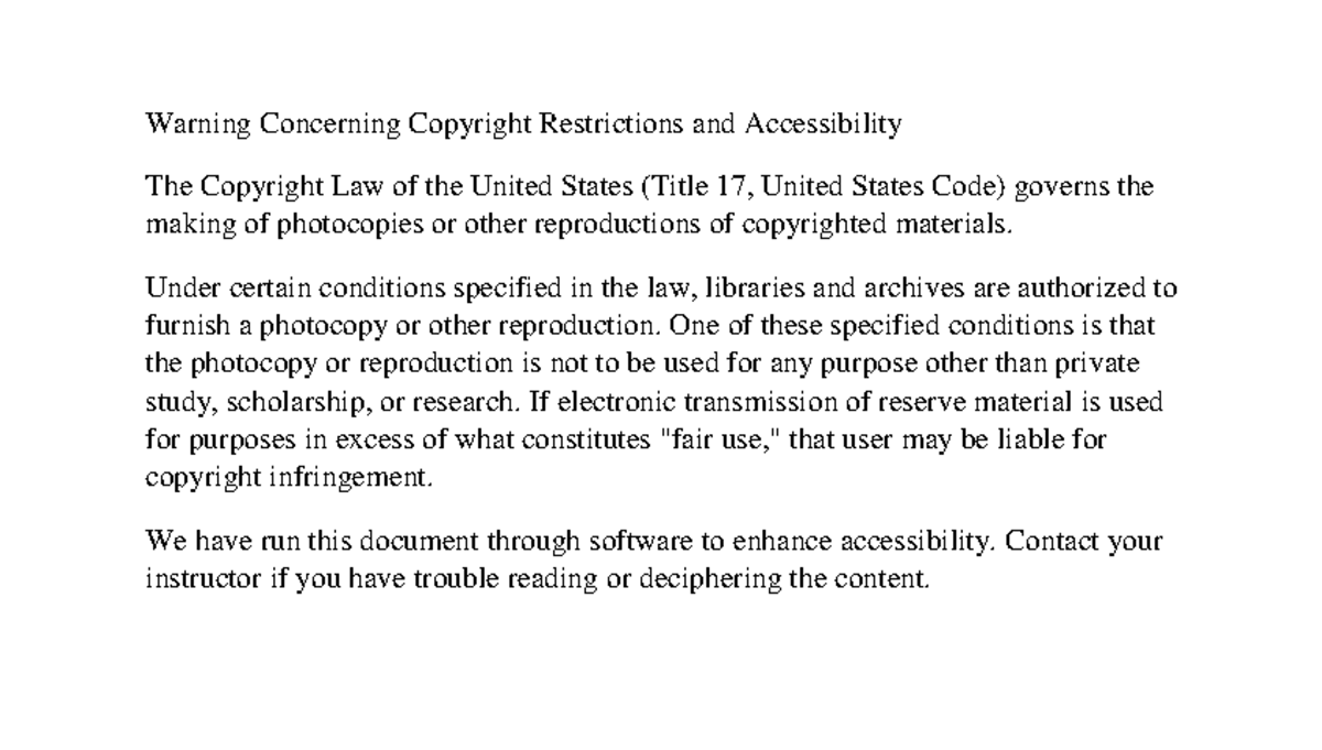 Copyright Restrictions and Accessibility: Understanding the Law and Its ...