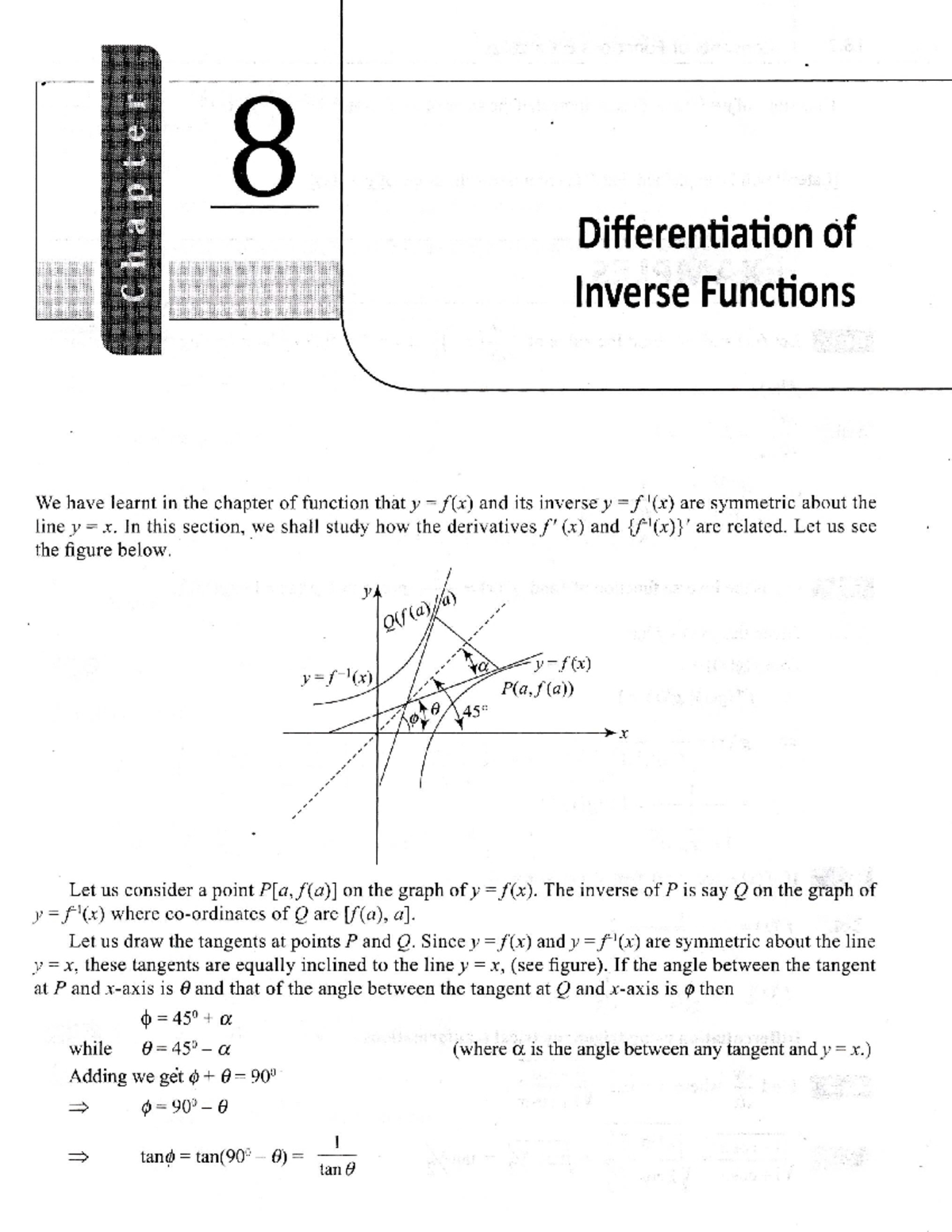 Differentiation of Inverse Functions - In this section, we shall study ...