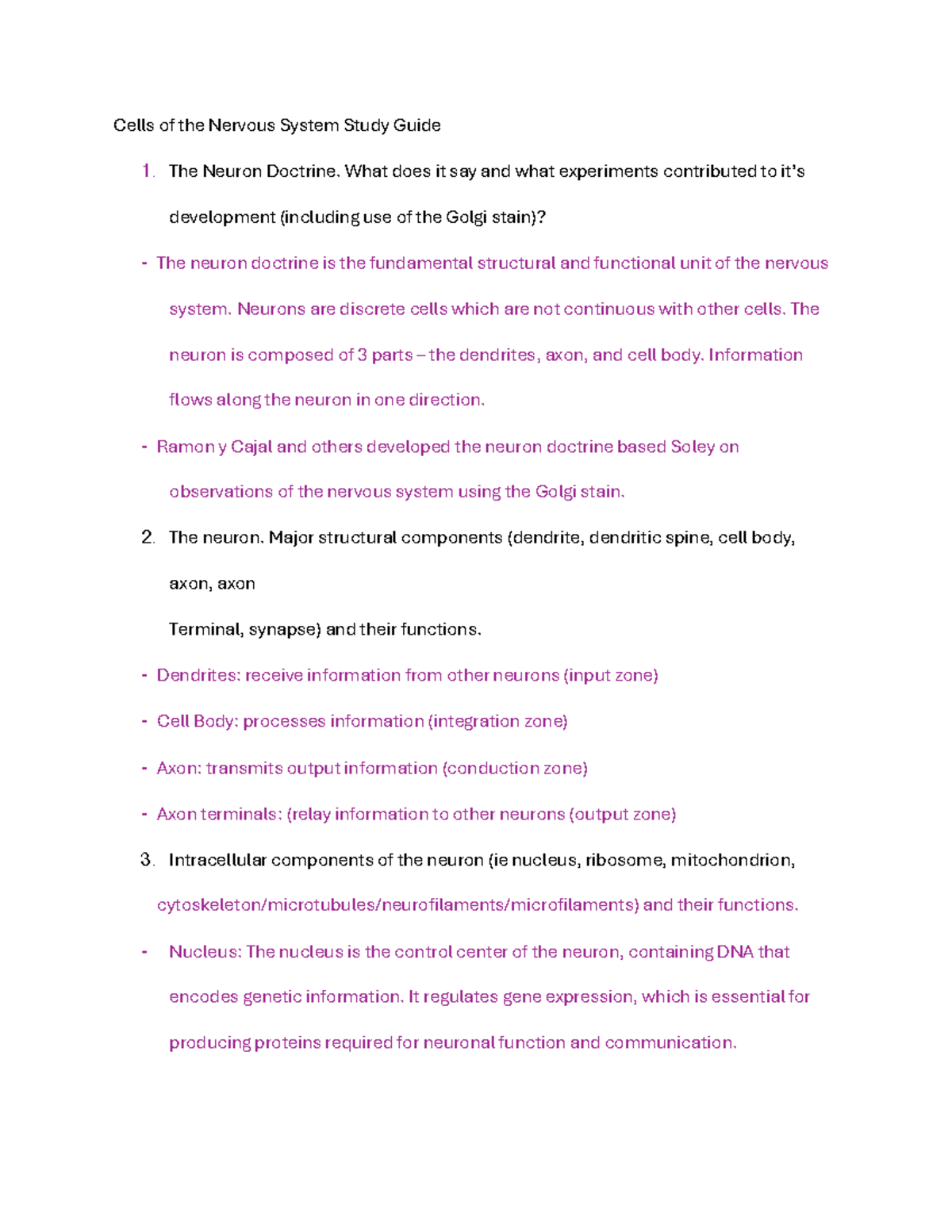 Neurophysiology Study Guide (Neuro 101): Action Potentials & Synapses ...