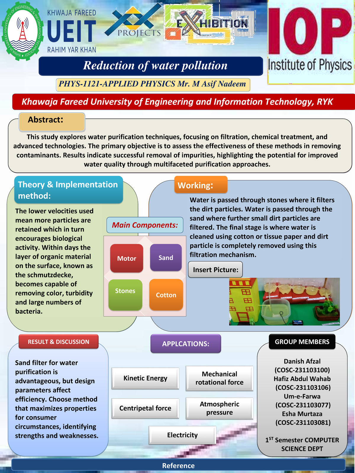 Redution of water pollution - Reduction of water pollution PHYS- 1121 ...
