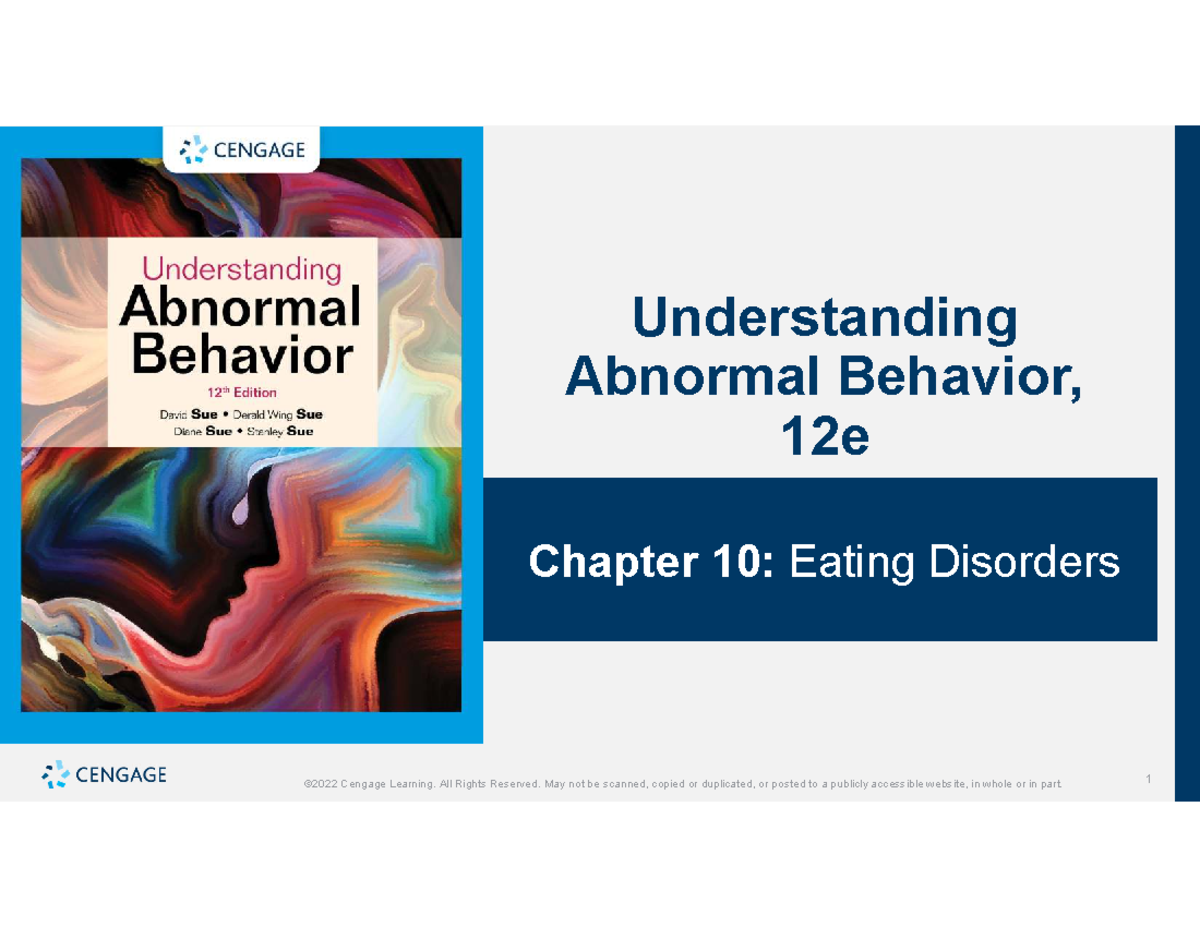 Chapter 10: Eating Disorders Overview and Treatment Options (PSY 101 ...