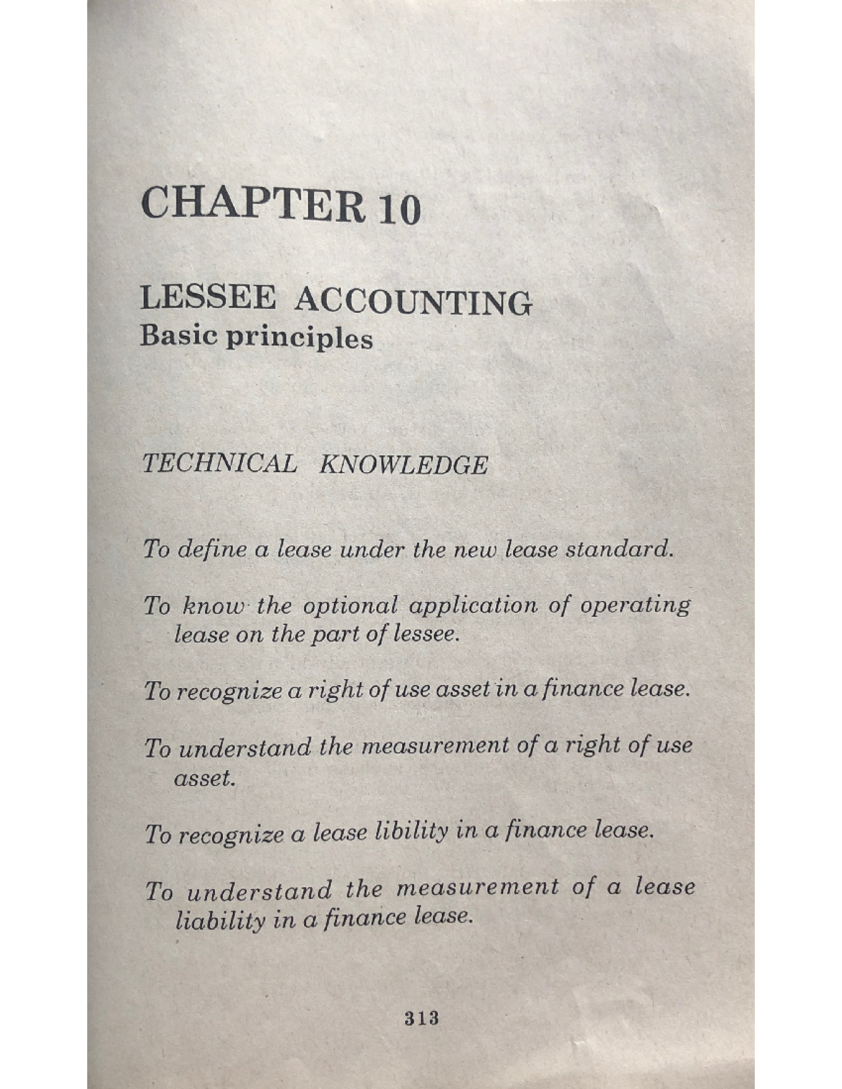 Chapter 10 - Accounting Principles for Lessees and Their Implications ...