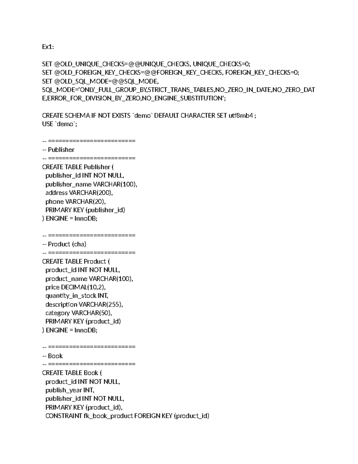 52400346 Week 7 - Database Schema Creation Exercise - Studocu
